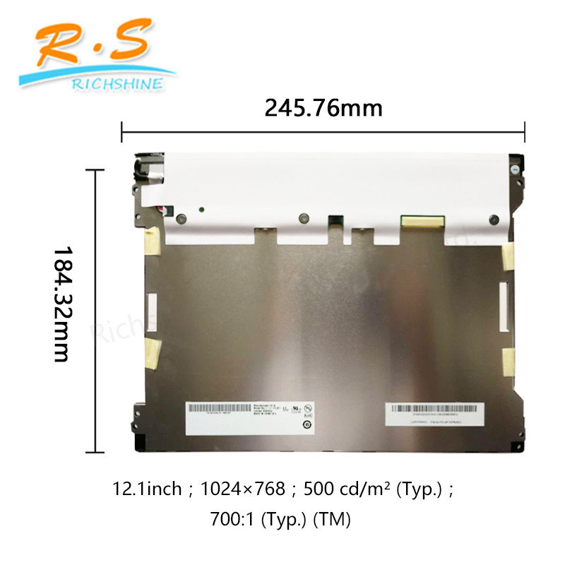 AUO G121XTN01.0 IPS 산업 LCD 스크린 패널 12.1” LVDS 3.3V 1024(2) × 768(2), XGA