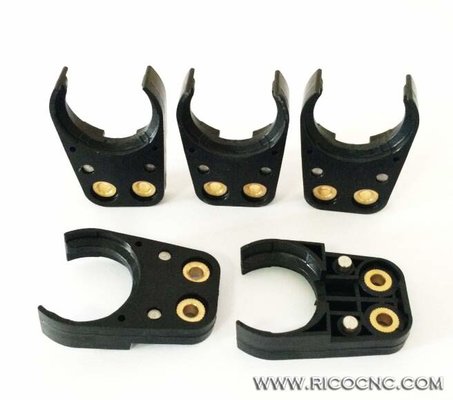 Black BT30 Tool Clips Plastic Tool Grippers Forks for ATC Machine