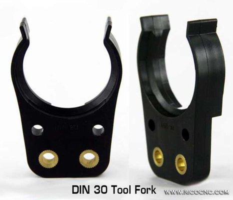 DIN30 Tool Forks Black ISO30 Tool Clips Plastic Grippers for ATC HSD Spindle