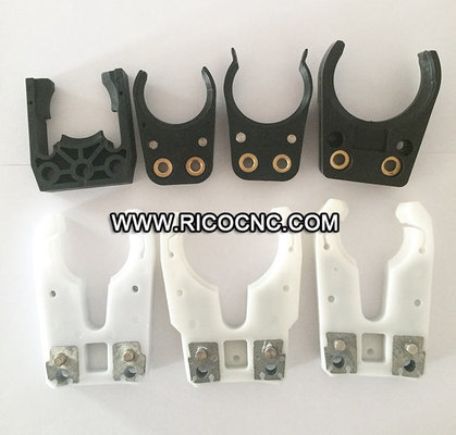White Iso30 Tool Holder Forks, Hsd Tool Clips for Stone Carving Machine, Plastic Tool Holder Fingers, Atc Tool Grippers
