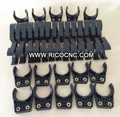 Factory Supply BT40 Tool Forks CNC Tool Clips for Woodworking Machine, Plastic CNC Router Tool Clips
