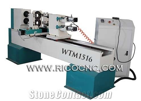 Woodturning Lathe Machine CNC Lathe Machine for Wood Stairs, Wood Lathing Machine Tool, Baseball Making Machine WTM1516