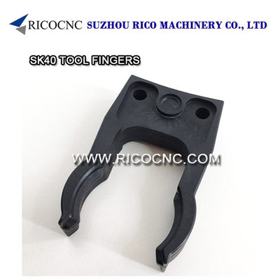 Black SK40 Tool Grippers HSK63A Tool Holder Forks for CNC Router Machine