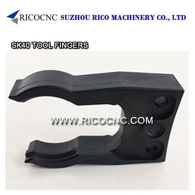 Black SK40 Tool Grippers HSK63A Tool Holder Forks for CNC Router Machine