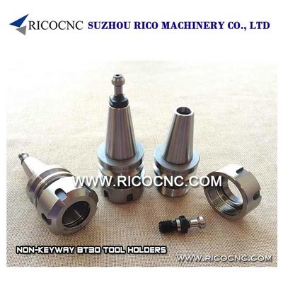 NBT30 ER32 Collet Chuck without Keyway CNC Tool Holder Cone with Pull Stud and Collet Nut