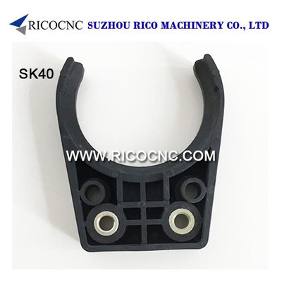 Black SK40 Tool Changer Grippers Plastic CNC Toolholder Forks SK Tool Clips for Tool Station