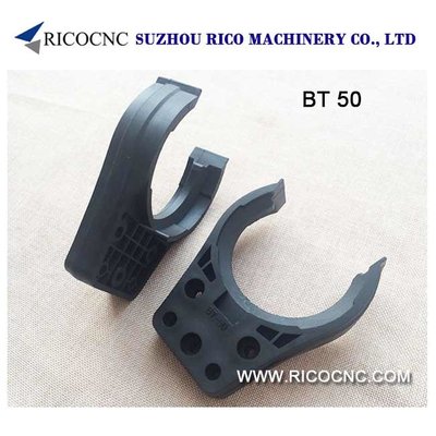 Black BT50 ATC Tool Grippers Plastic Tool Forks for Umbrella Type Automatic Tool Changer