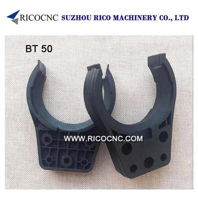 Black BT50 ATC Tool Grippers Plastic Tool Forks for Umbrella Type Automatic Tool Changer