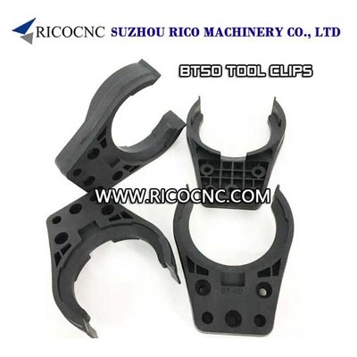 Black BT50 ATC Tool Grippers Plastic Tool Forks for Umbrella Type Automatic Tool Changer