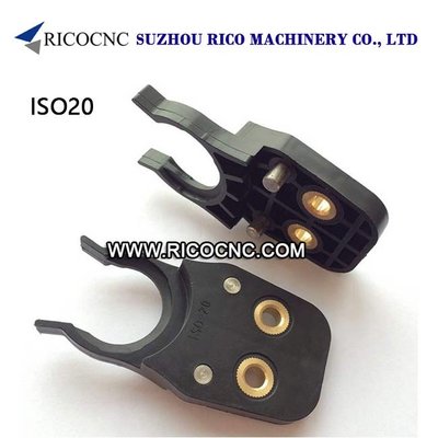 Black ISO20 Tool Holder Clips Plastic CNC Tool Forks for ATC CNC Machines