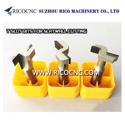 T Slatwall Channel Cutter Bits Wood Panel Cutting Tool for Slat Wall T Slot Cutting