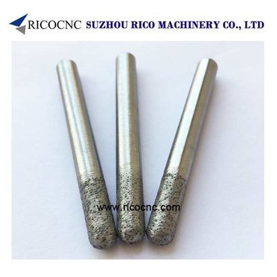 Flat-End Sintered Diamond Granite Router Bits Hard Stone Cutting Tool CNC Milling Tools