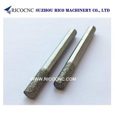 Flat-End Sintered Diamond Granite Router Bits Hard Stone Cutting Tool CNC Milling Tools