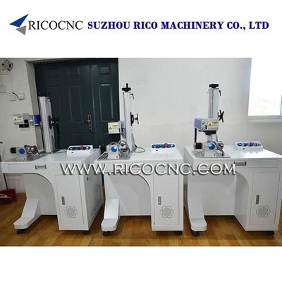 Tabletop Fiber Laser Engraving Machine Fibre Lazer Marker with Rotary Equipment