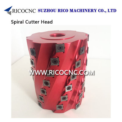 ndexable Spiral Cutterhead Helical Cutter Head for Woodworking Jointer Planer Moulder Shapers