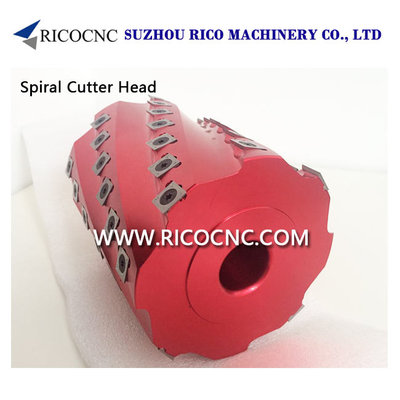 ndexable Spiral Cutterhead Helical Cutter Head for Woodworking Jointer Planer Moulder Shapers