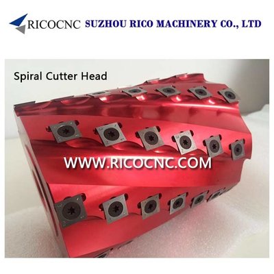 ndexable Spiral Cutterhead Helical Cutter Head for Woodworking Jointer Planer Moulder Shapers