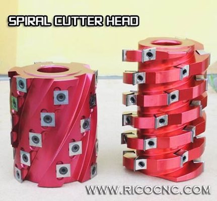 ndexable Spiral Cutterhead Helical Cutter Head for Woodworking Jointer Planer Moulder Shapers