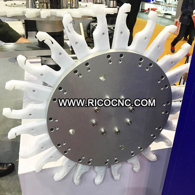 White ISO30 Tool Grippers Plastic CNC Toolholder Forks for CNC Router Machine