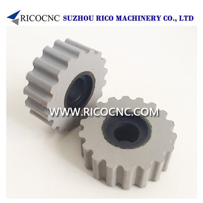 Rubberized Hold Down Pressure Rollers Gear Wheels for BIESSE IMA HOMAG SCM Brandt Edgebander Edgebanding Machines
