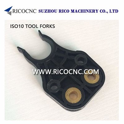 Black ISO10 Tool Holder Forks ATC Tool Changer Grippers CNC Router Tool Clips for ISO10 Tool Holders