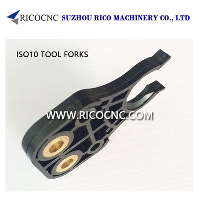 Black ISO10 Tool Holder Forks ATC Tool Changer Grippers CNC Router Tool Clips for ISO10 Tool Holders