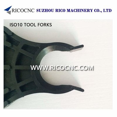 Black ISO10 Tool Holder Forks ATC Tool Changer Grippers CNC Router Tool Clips for ISO10 Tool Holders