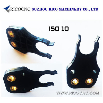 Black ISO10 Tool Holder Forks ATC Tool Changer Grippers CNC Router Tool Clips for ISO10 Tool Holders