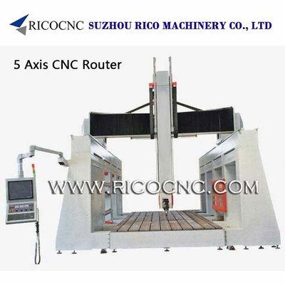 5 Axis RTCP Big Foam Cutting Machine Mould Making CNC Router Machine 5ATC3060SC