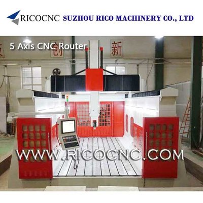 5 Axis RTCP Big Foam Cutting Machine Mould Making CNC Router Machine 5ATC3060SC