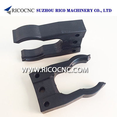 HSK-A|E|F 63 and SK 40 Tool Changer Grippers Elastic Toolholder Fork Clips for ATC Tool Magazine