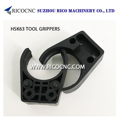 Black HSK63 Toolholder Forks Plastic HSK Tool Grippers ATC Tool Changer Forks for CNC Machine