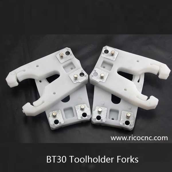 White BT30 Tool Forks  Plastic CNC Tool Holder Clips for BT30 ATC Toolchanger