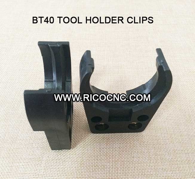 Factory Supply BT40 Tool Forks CNC Tool Clips for Woodworking Machine, Plastic CNC Router Tool Clips