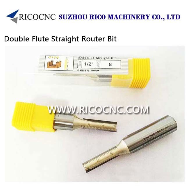 Double Flute Tungsten Tipped Straight Plunge Router Cutter Bit for Plywood Cutting
