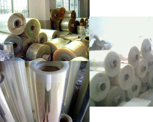 Glossy Glass Clear Waterproof Rigid PVC Film For Raincoat / Tablecoth