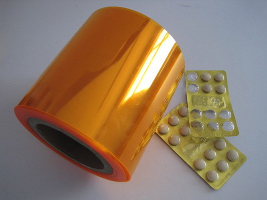 Amber / Orange Blister Packaging PVC / PVDC Coated PVC Film Width 100-800mm