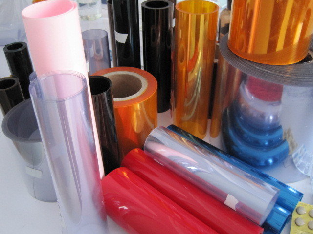 Hardness PVC Blister Film Smooth Recyclable Colored Plastic Film