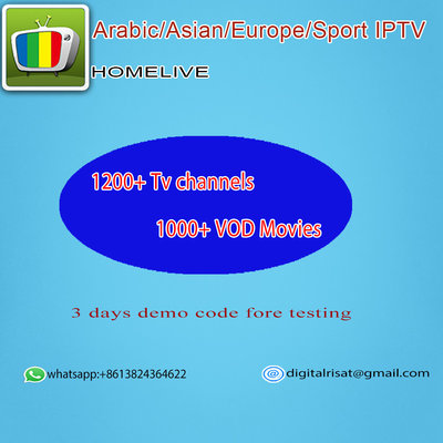 vod Arabic iptv  european asian africa global media player smart  tv 4K android set top box total 1400 channels