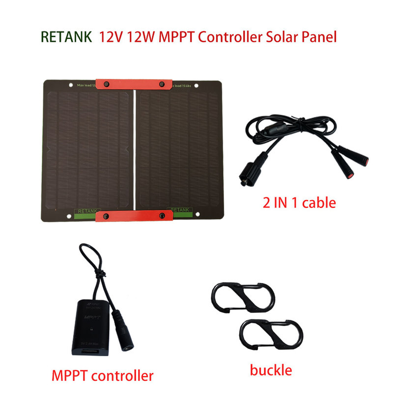 12V12W mono pet solar panel DIY modular 2s or 2p 6V6W solar charger mppt usb output waterprofft cable connect