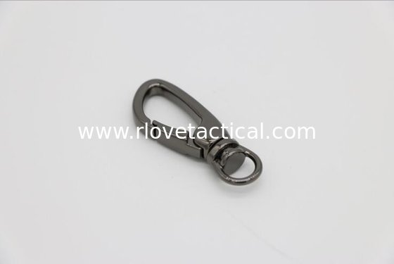 Durable black metal snap hook,small snap hook with zinc alloy material