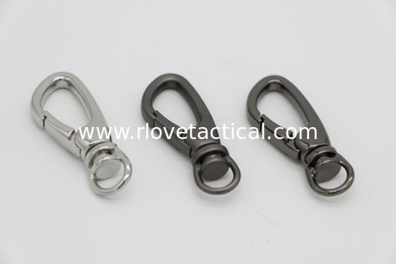Durable black metal snap hook,small snap hook with zinc alloy material