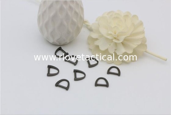 Handbag hardware accessories metal d-ring,gunmetal color zinc alloy d ring for bag strap
