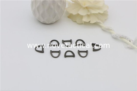 Handbag hardware accessories metal d-ring,gunmetal color zinc alloy d ring for bag strap
