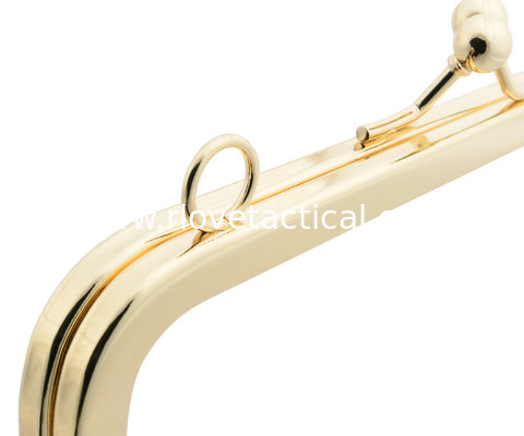 Novelty design new style metal wallet frame,light gold metal frame wallet 180*65mm