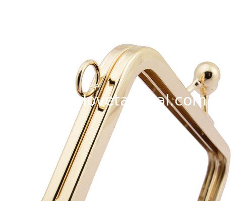 High quality zinc alloy metal purse handbag frames,metal purse frame with inner size 140mm