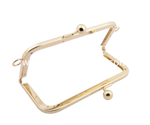 High quality zinc alloy metal purse handbag frames,metal purse frame with inner size 140mm