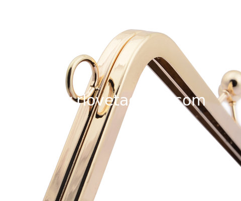 Modern purse metal frame,evening bag metal frame with black plastic box