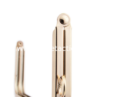 Fashion light gold metal purse frame,clutch bag metal frame with inner size 190mm