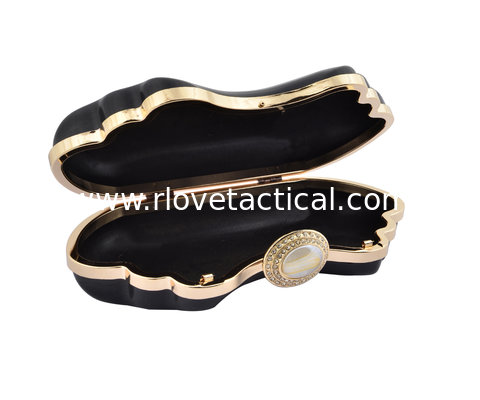 Handbag hardware accessories metal frame with plastic box,purse box and frame for sales
